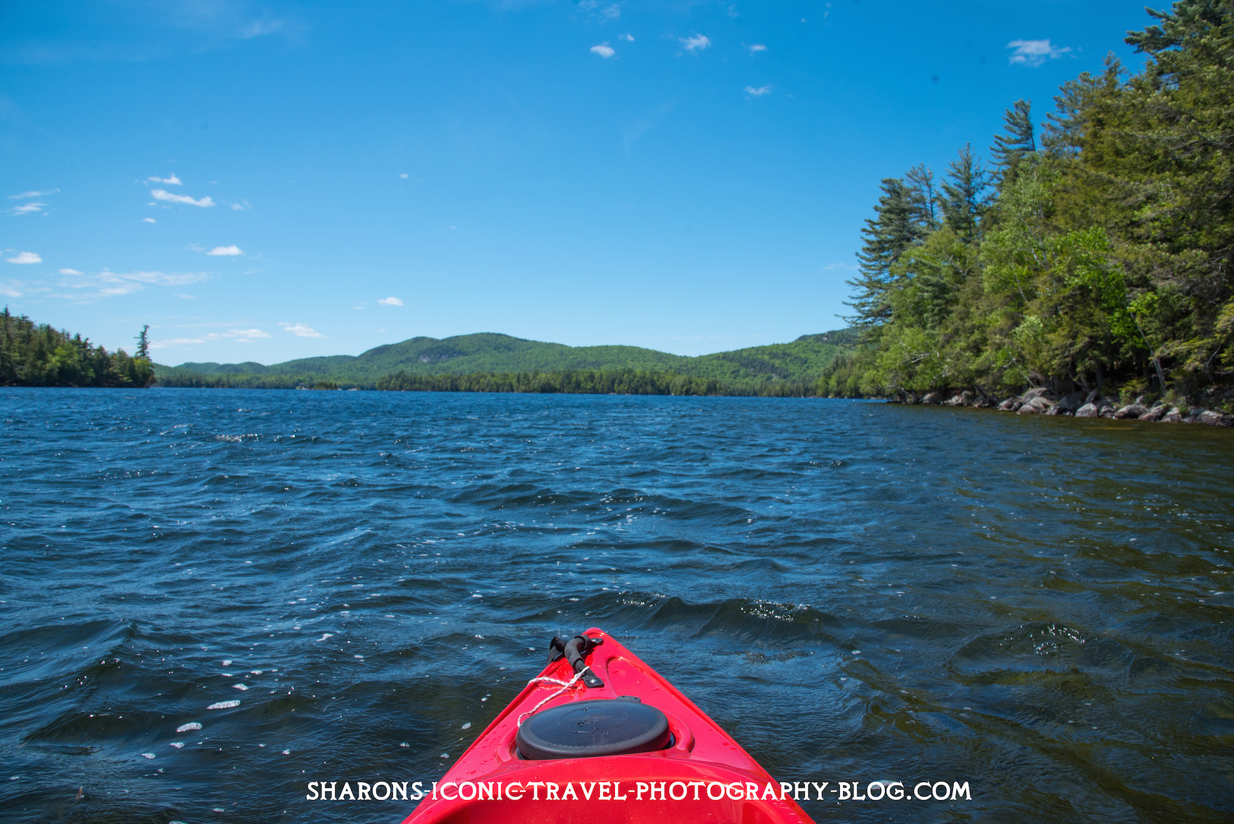 Kayaking Blue Mountain Lake – Sharon's Iconic Travel Photography Blog